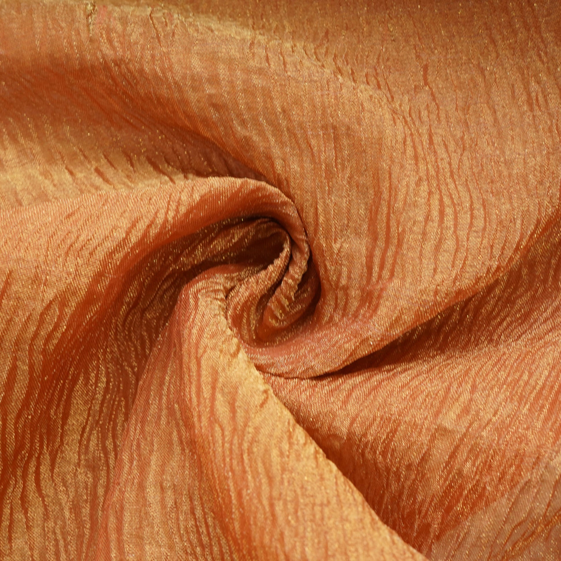 Buy Orange Shimmer Crushed Tissue Fabric Online at TradeUNO – TradeUNO ...