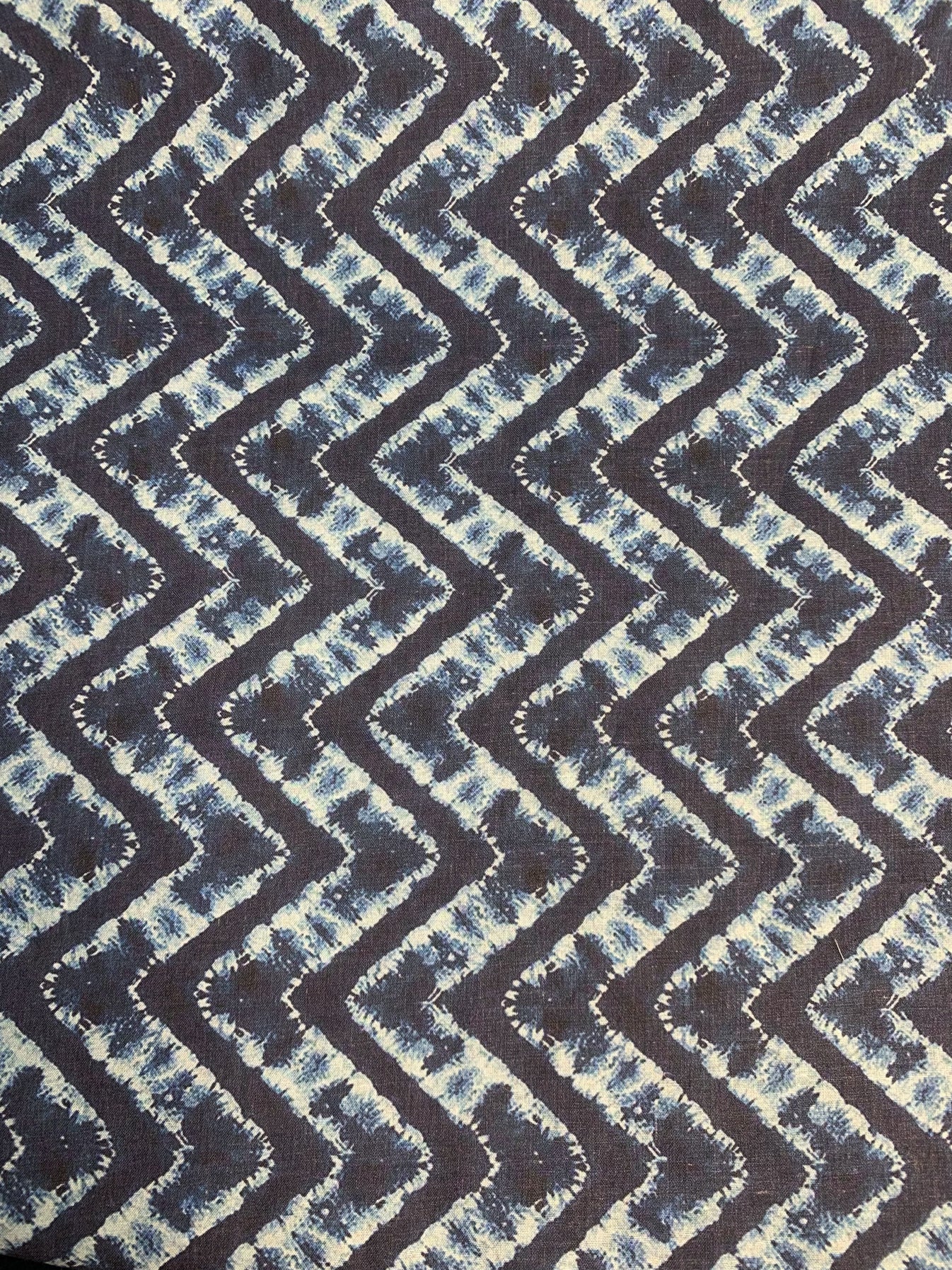 Buy Premium Blue Chevron Print Cotton Fabric Online at TradeUNO ...